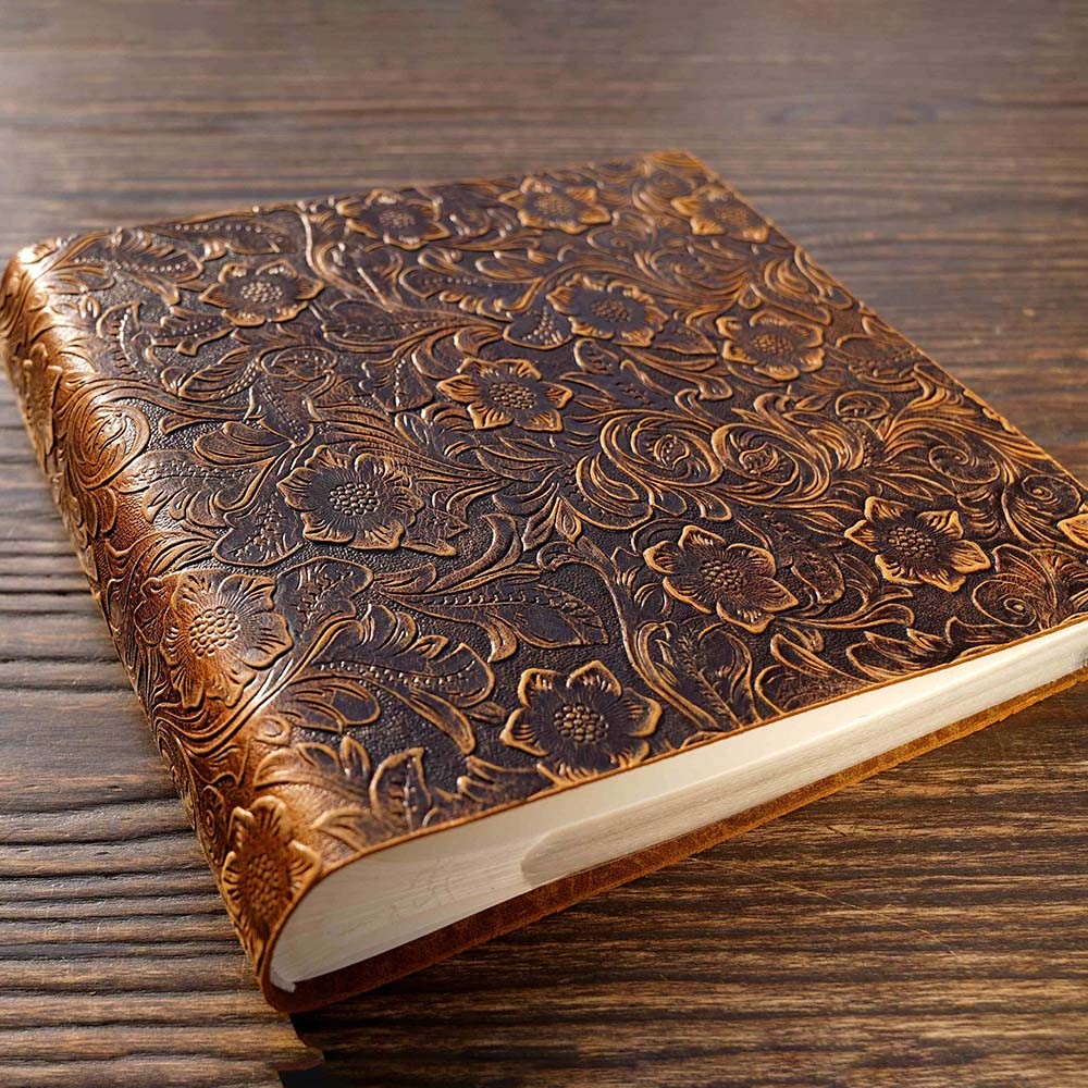 With Names And Date Our Adventure Book Personalized Leather Photo Album